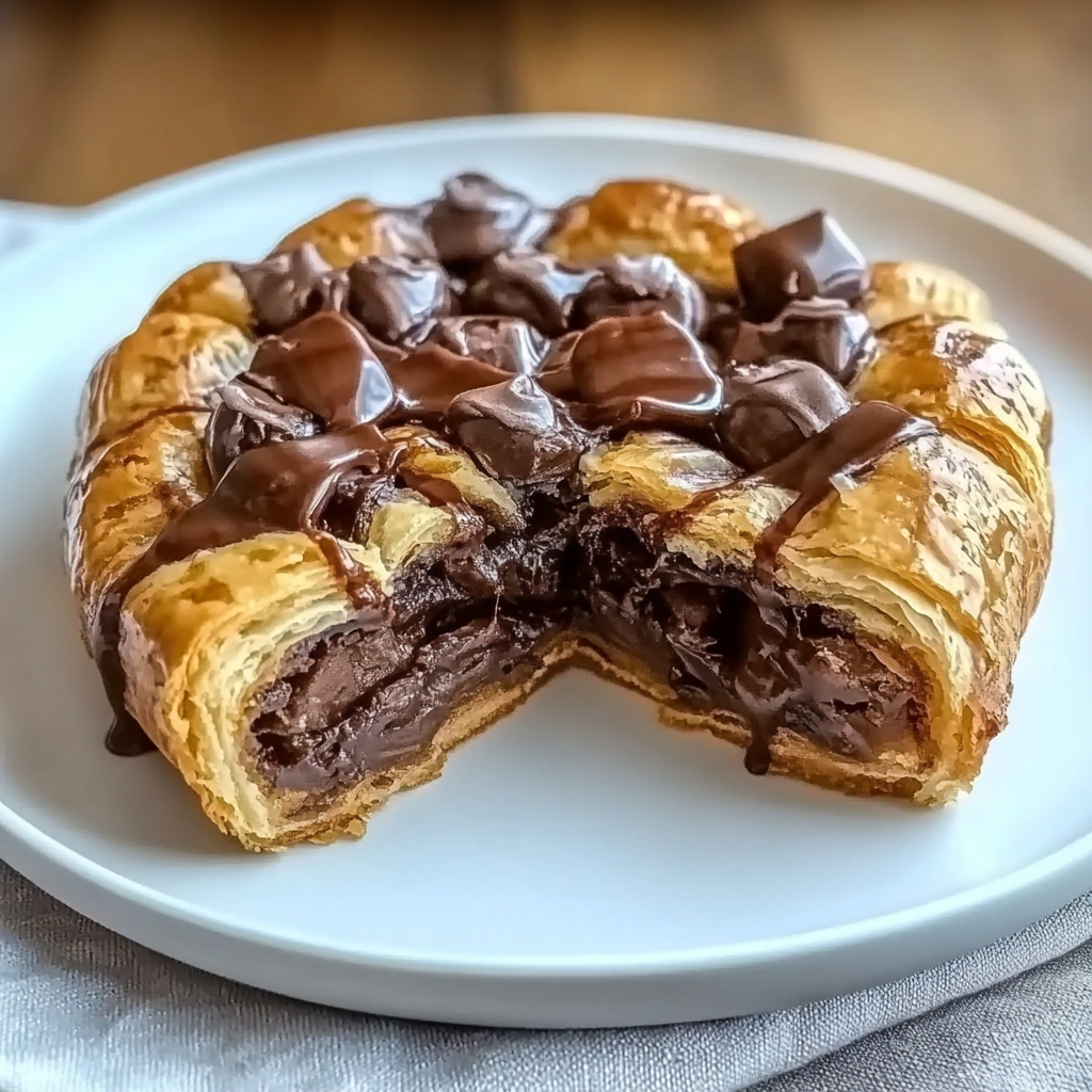 Easy Chocolate Croissant Bake